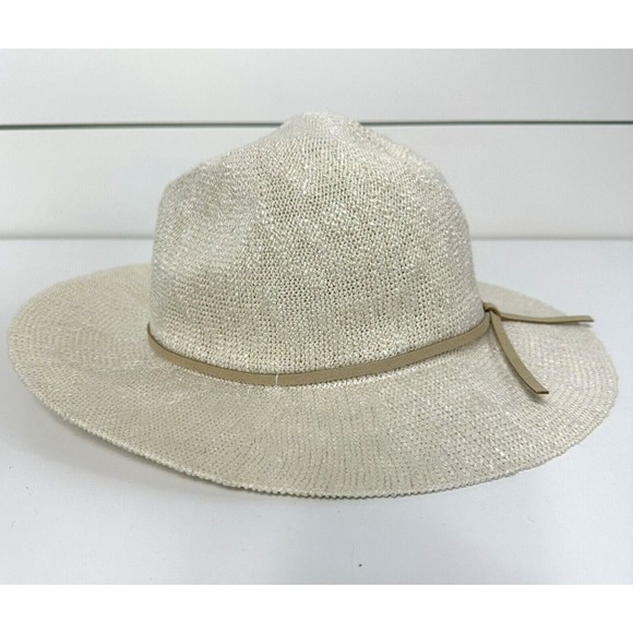 Sonoma | Accessories | Sonoma Panama Hat Womens Os Flat Knotted Cord Trim Adjustable Natural ...